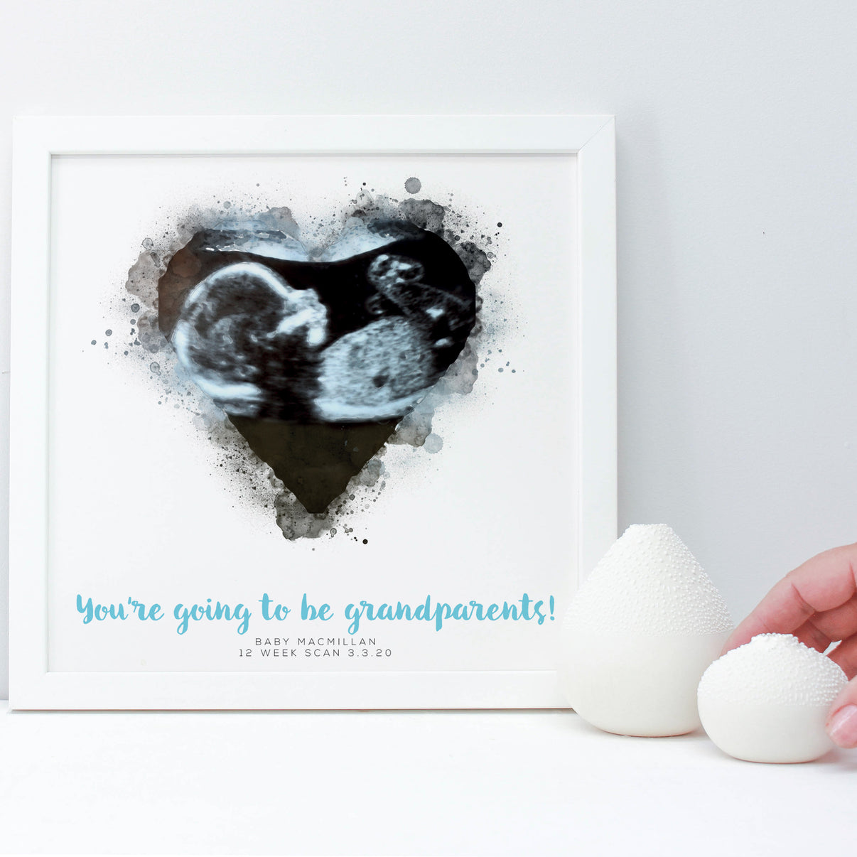 Personalised Baby Scan Framed Print – birdyhome.co.uk